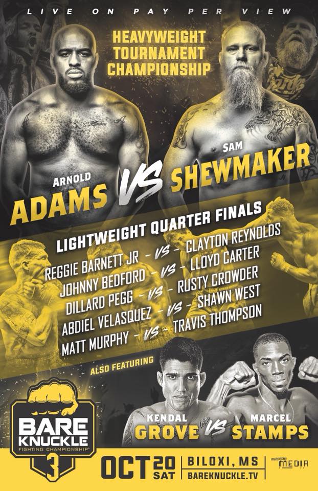 Bare Knuckle Fighting Championship 3 to determine heavyweight champion Bare Knuckle Fighting Championship 3 to determine heavyweight champion