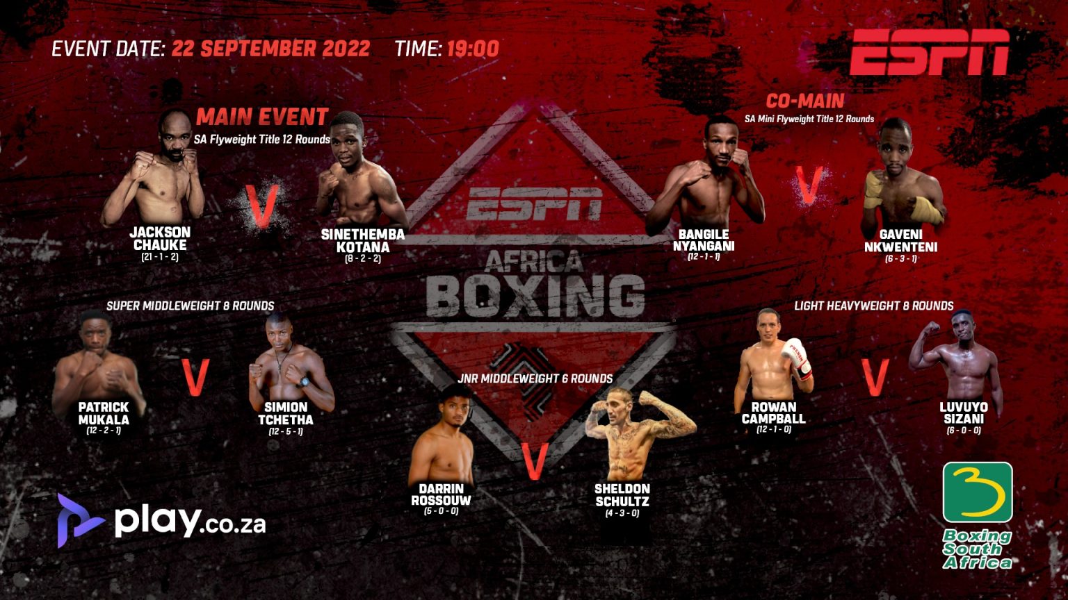 Two Championships On The Line At ESPN Africa Boxing 21