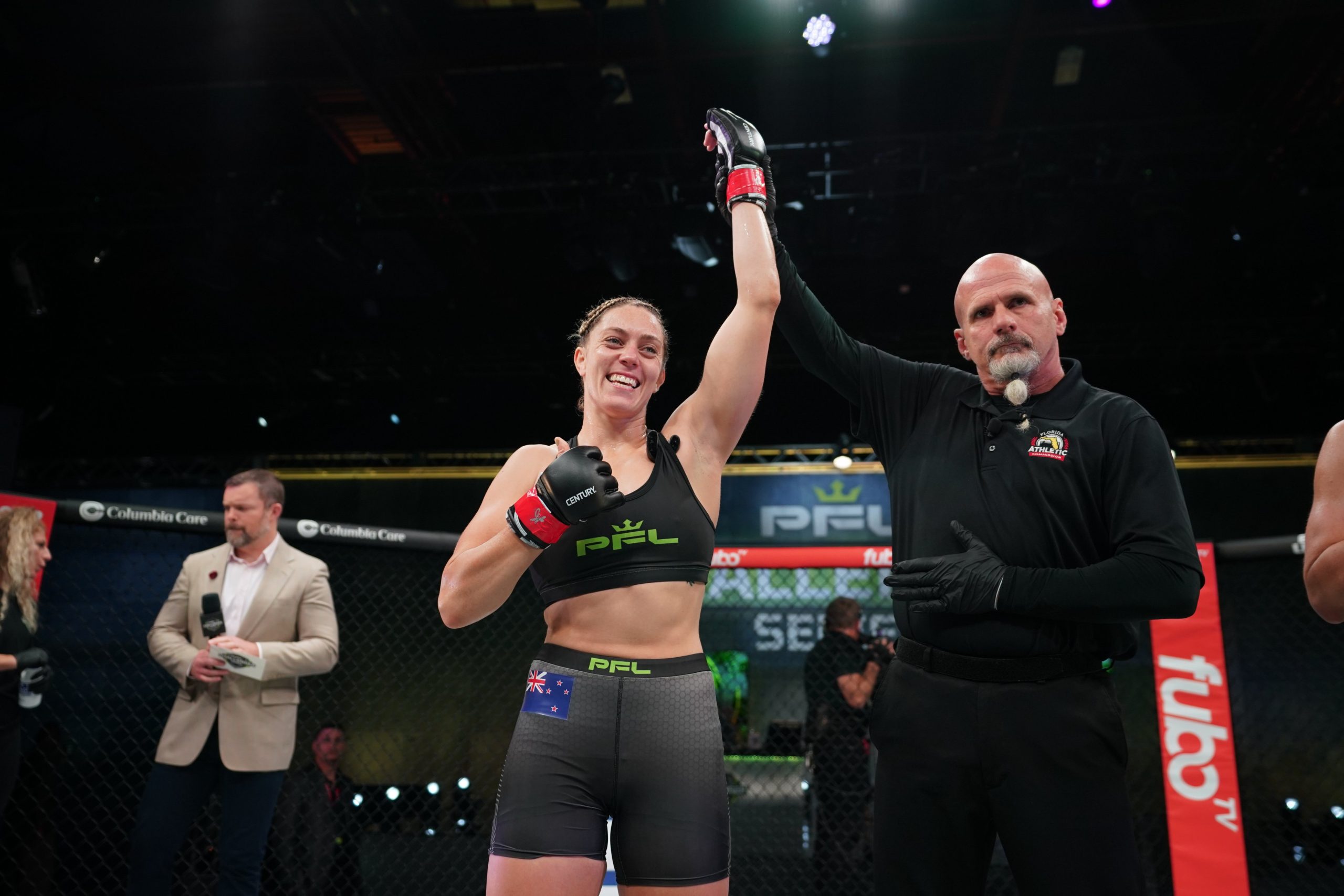 Michelle Montague “Happy to Welcome” Shaquita Amador Woods to PFL