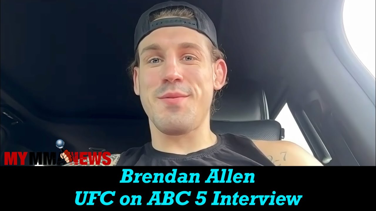 Brendan Allen talks upcoming fight, UFC rankings and roadmap to title shot