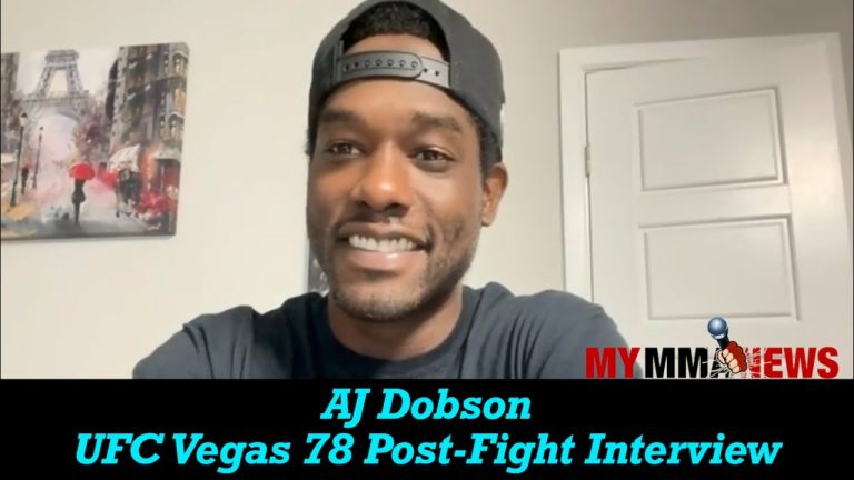AJ Dobson discusses his first career UFC win at UFC Vegas 78