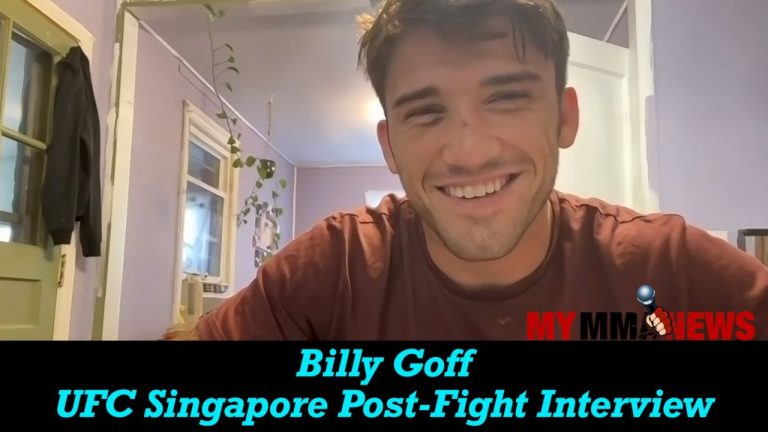 Billy Goff discusses his first career UFC win at UFC Singapore