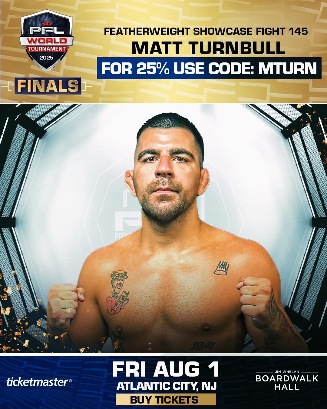 Business as usual for Matt Turnbull as he gets the call for PFL