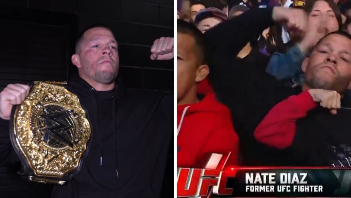 Is this a work or shoot, brother? – Nate Diaz at WWE event