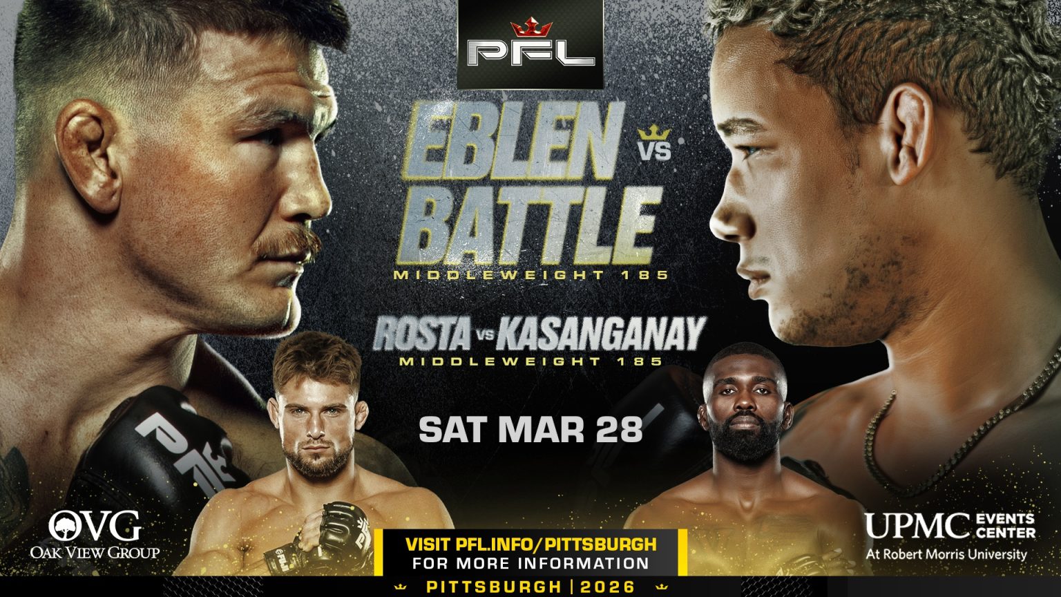 Bryan Battle makes PFL debut against Johnny Eblen in Pittsburgh